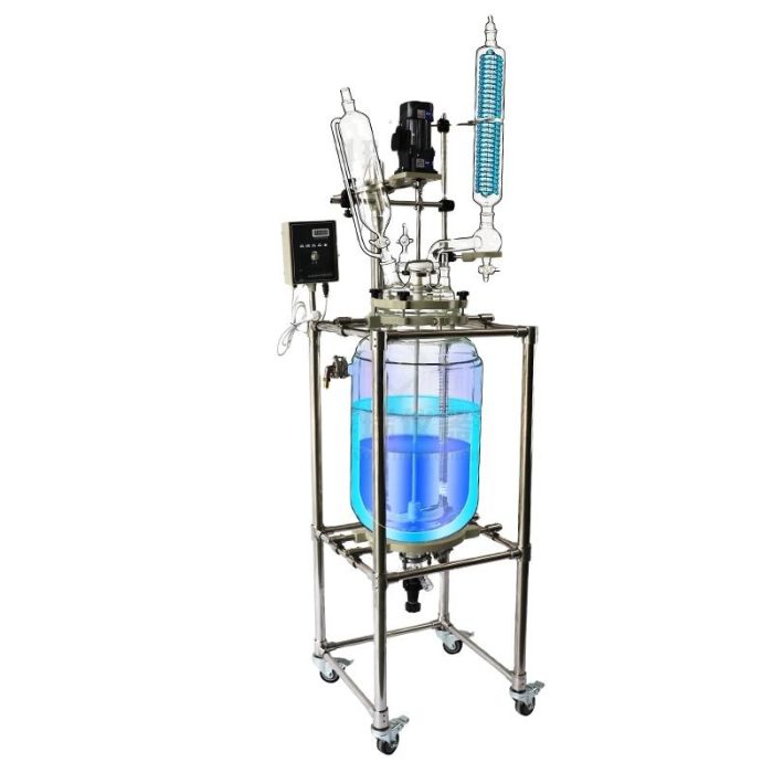 1-100L Glass Jacketed Reactor Vessel - HIGON GROUP